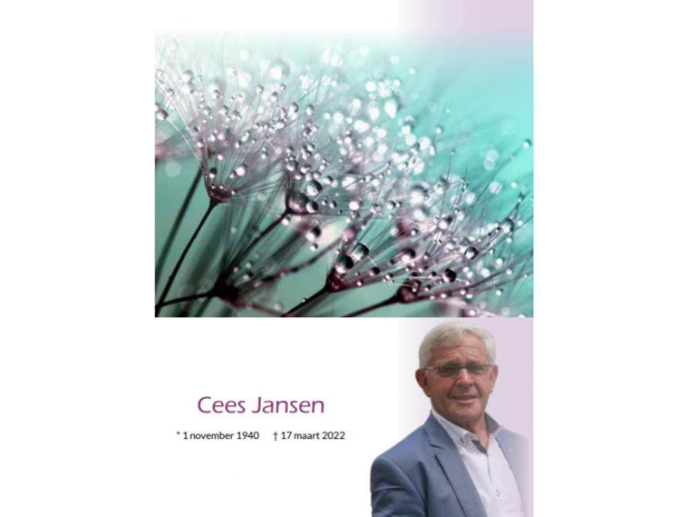 Cees Jansen overleden | Prinsenbeeknieuws